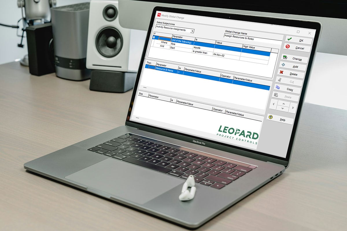Using Global Change in Primavera P6 Scheduling - Leopard